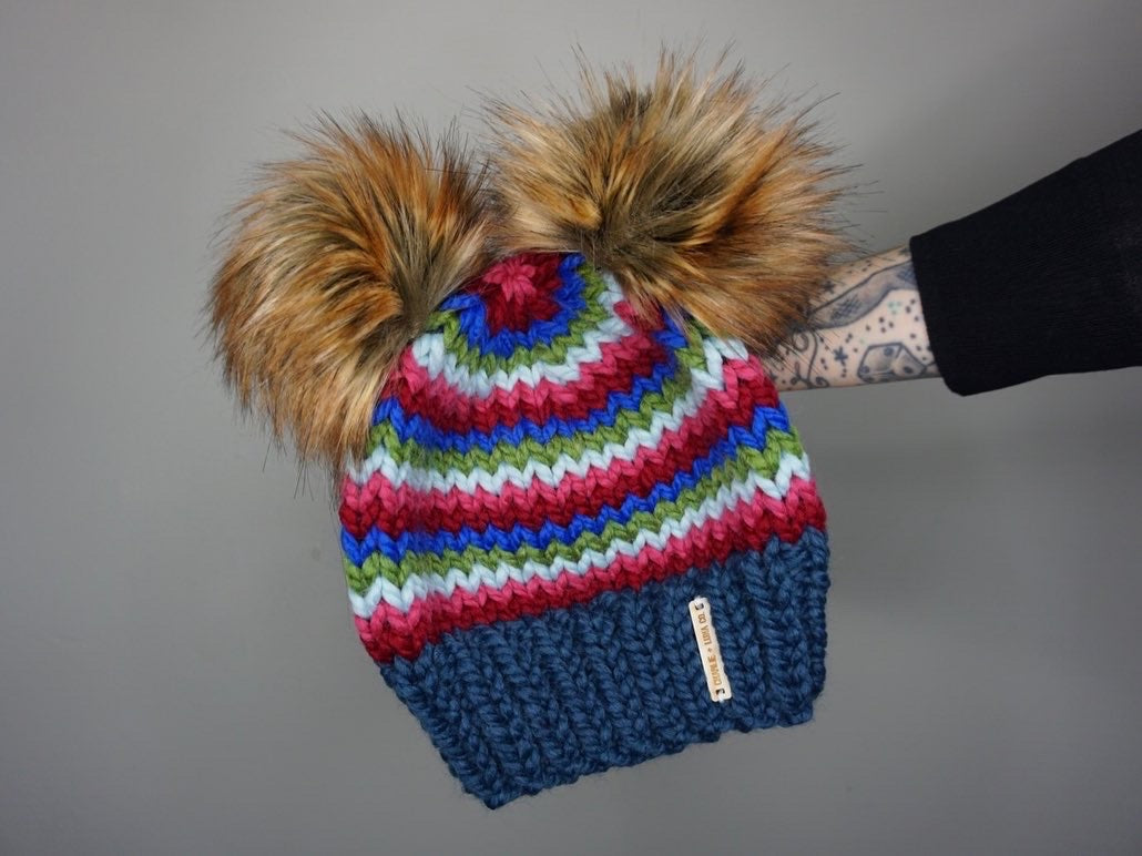 The Chucky Double Pom Beanie – Charlie and Luna Co