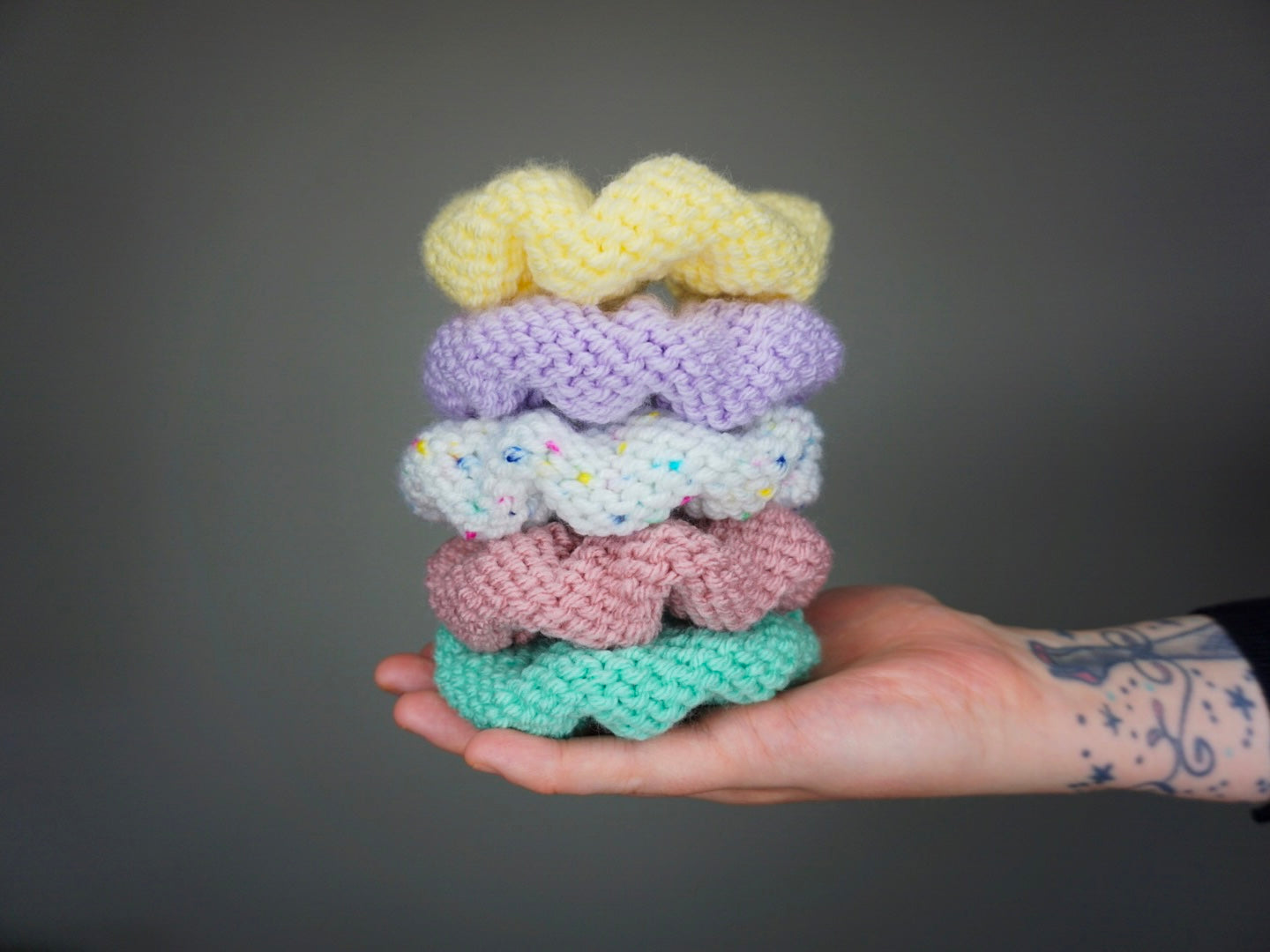 Knit Scrunchie 5 pack - Spring collection – Charlie and Luna Co